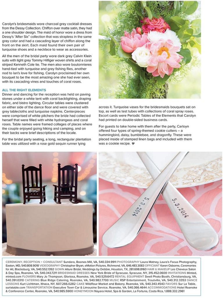 Virginia Bride Magazine Real Wedding Features