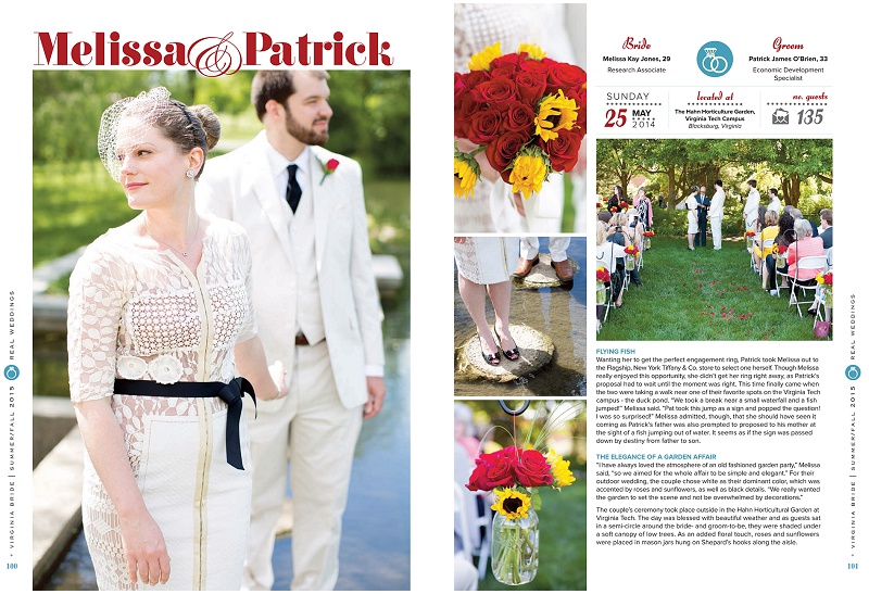 Virginia Bride Magazine Real Wedding Features
