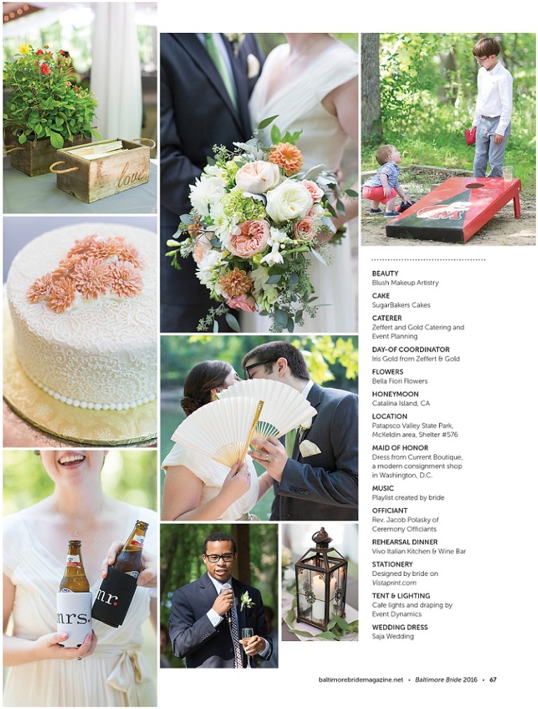 Baltimore Bride Magazine Feature! | Baltimore Wedding Photography ...